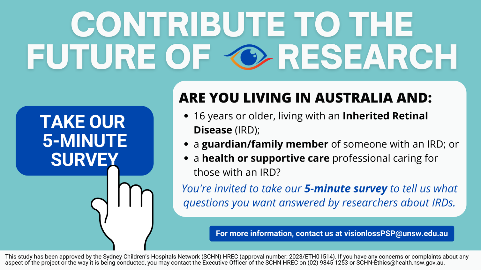 Contribute to the Future of Research - Retina Australia